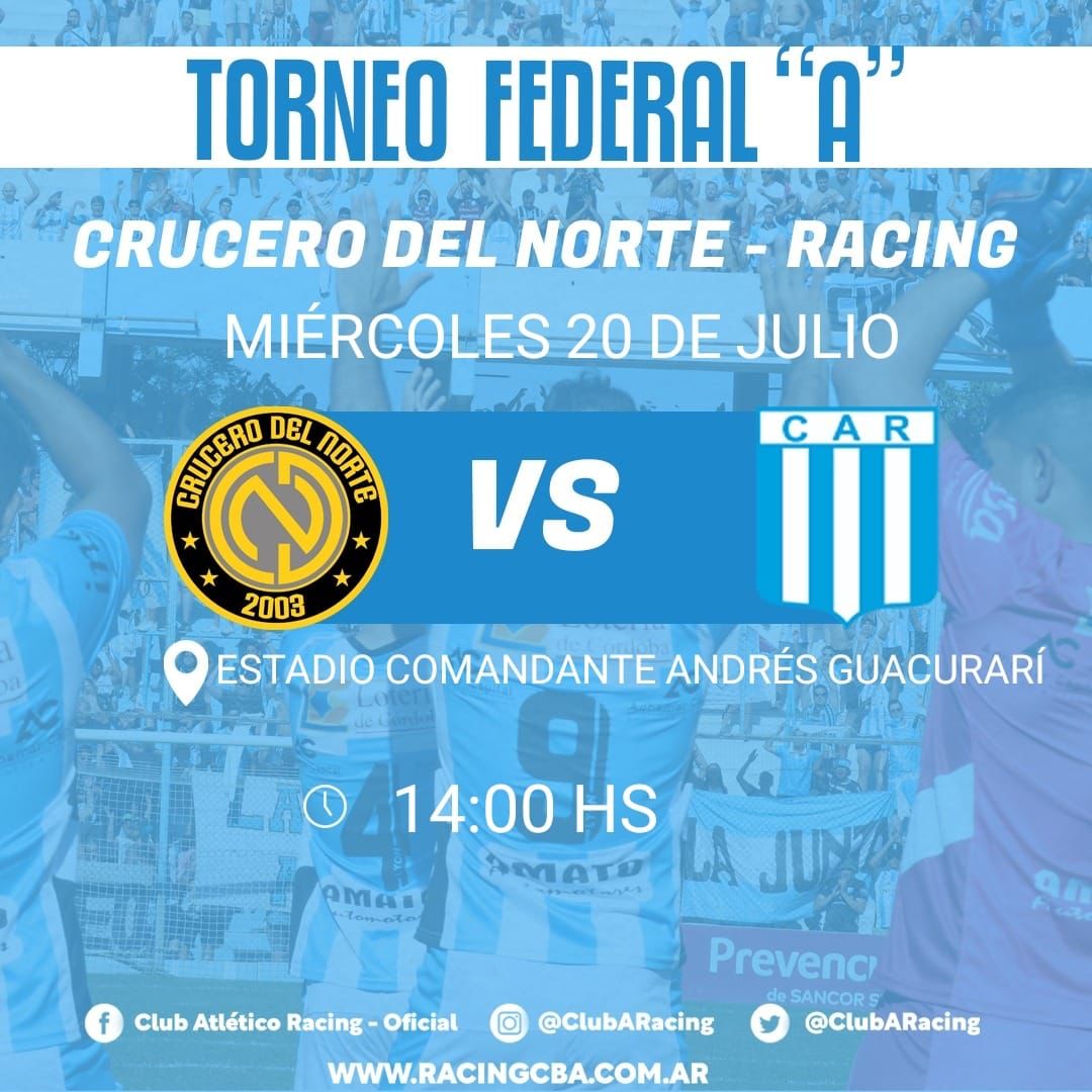 BIENVENIDOS - CLUB ATLETICO RACING